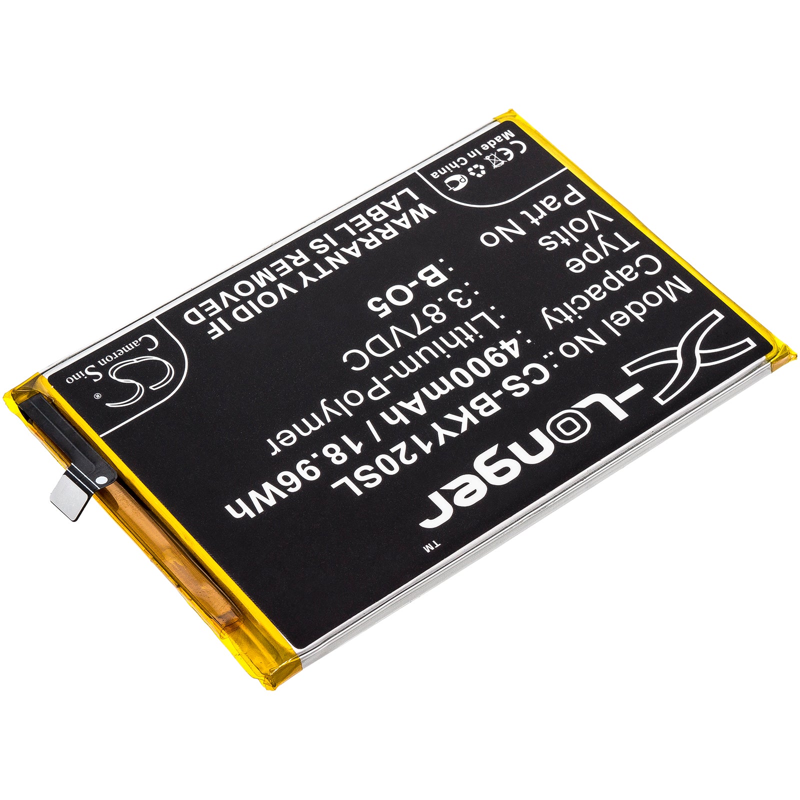 Battery for VIVO Y12 B-O5 3.87V Li-Polymer 4900mAh / 18.96Wh – Fusion ...