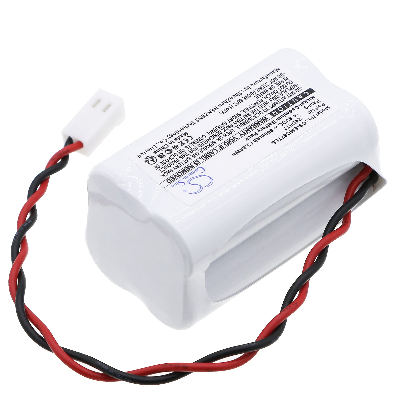 Battery for Dual-Lite LECSGWE 24D677 4.8V Ni-CD 800mAh / 3.84Wh ...