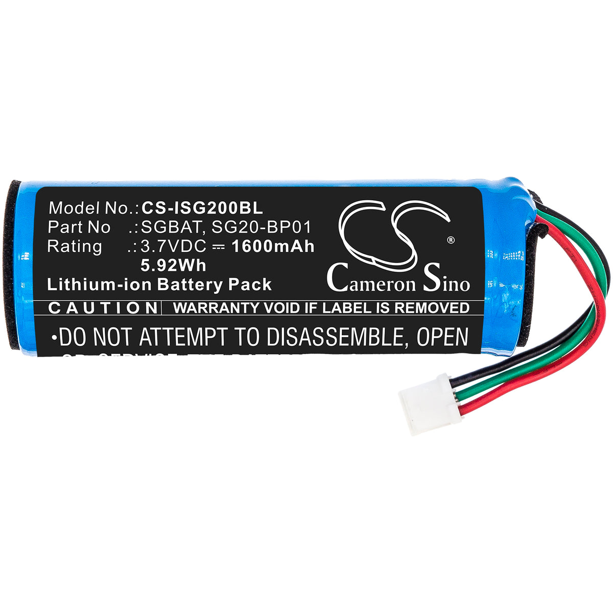 Battery for Honeywell SG20 3.7V Li-ion 1600mAh / 5.92Wh – Fusion Battery