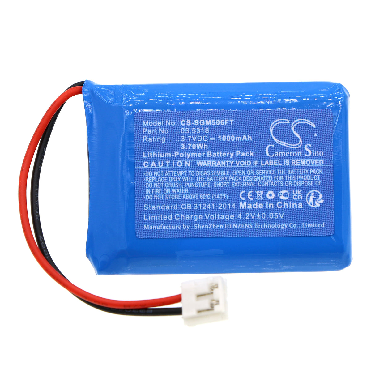 Battery for SCANGRIP Miniform COB LED 03.5318 3.7V Li-Polymer 1000mAh ...