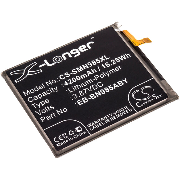 Battery for Samsung SM-N9860 EB-BN985ABY, GH82-23333A 3.87V Li-Polymer ...