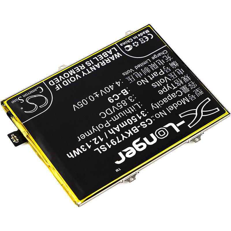 Battery for VIVO Y79 Dual SIM B-C9 3.85V Li-Polymer 3150mAh / 12.13Wh ...