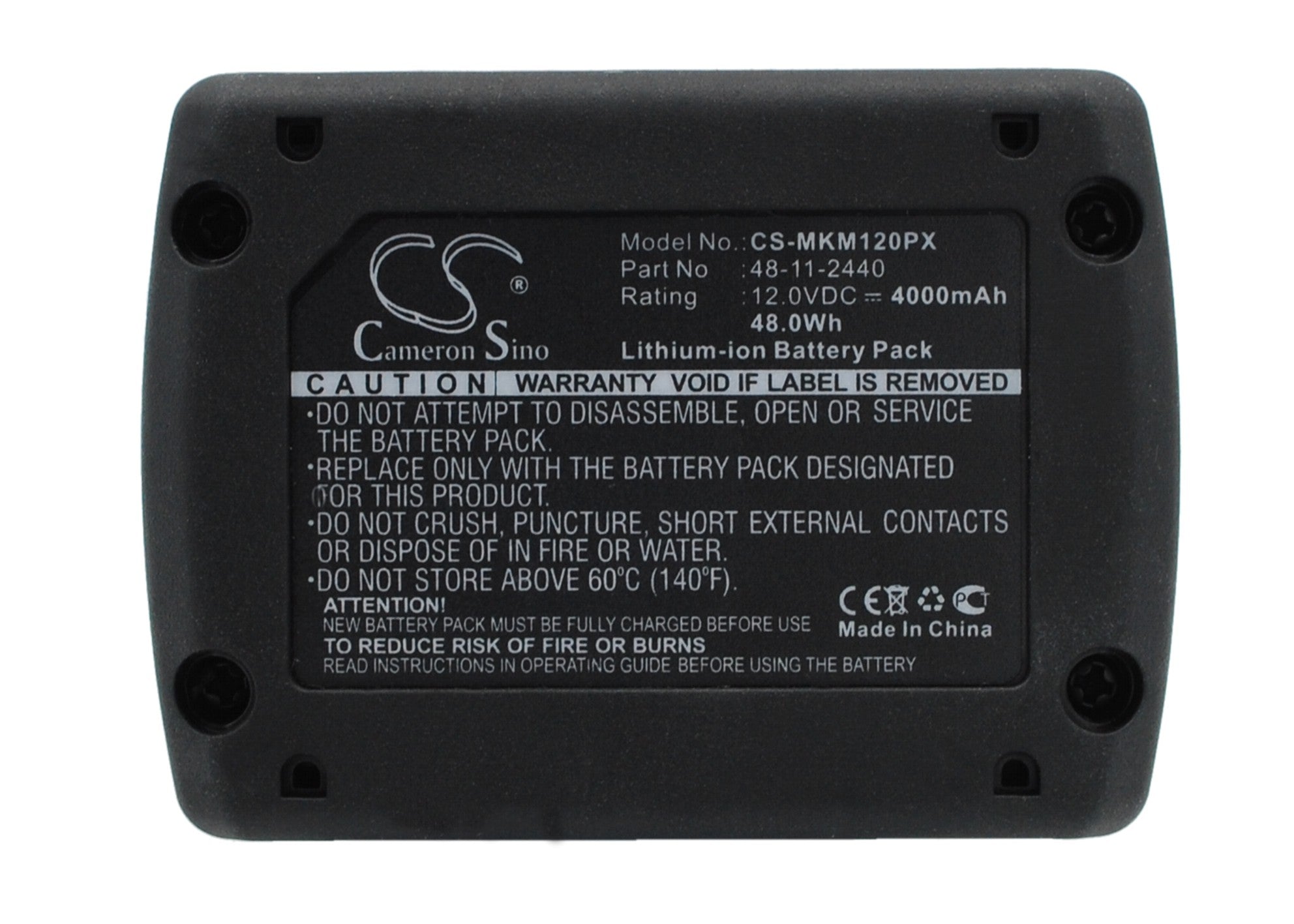 Battery for Milwaukee M12 BDD 48112402, 48-11-2402, 48112412, 48-11-24 ...