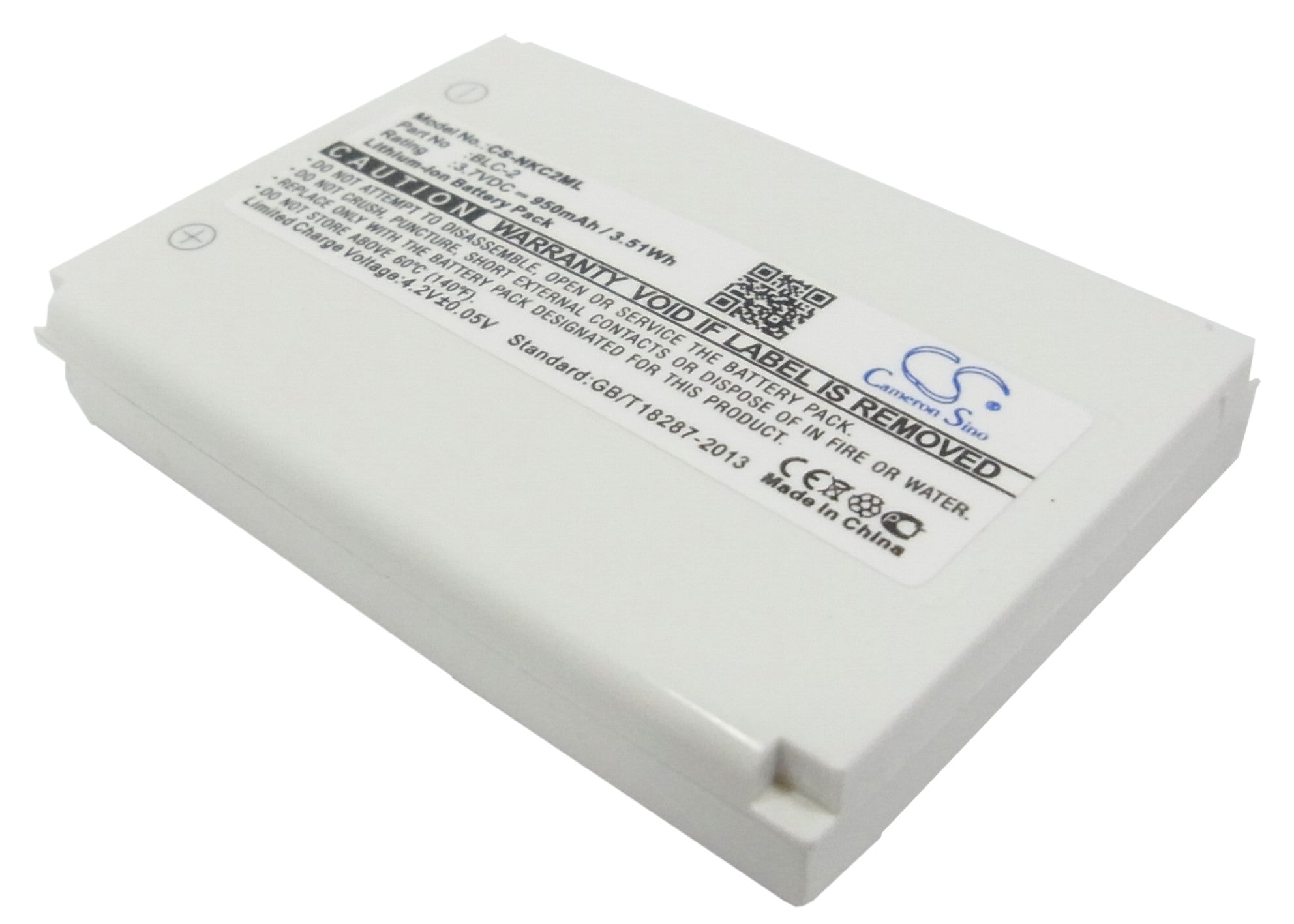 Battery for Nokia 5510 BLC-1, BLC-2, BMC-3 3.7V Li-ion 950mAh / 3.52Wh ...